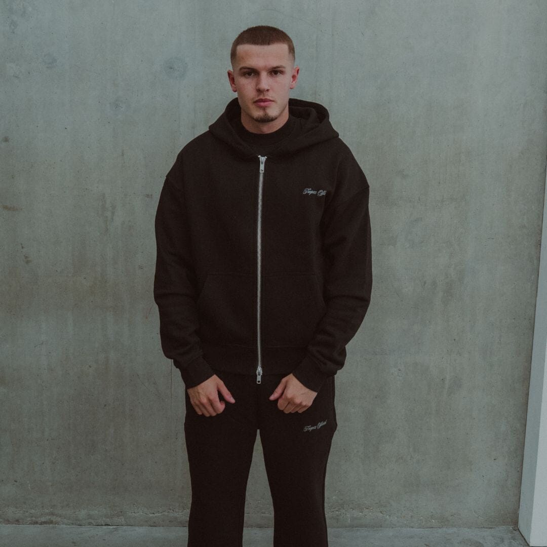 Cursive Hoodie - Black – Tropez Official